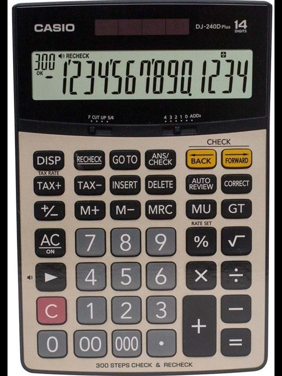 Casio Dj-240d Plus Hesap Makinesi 14 Hane