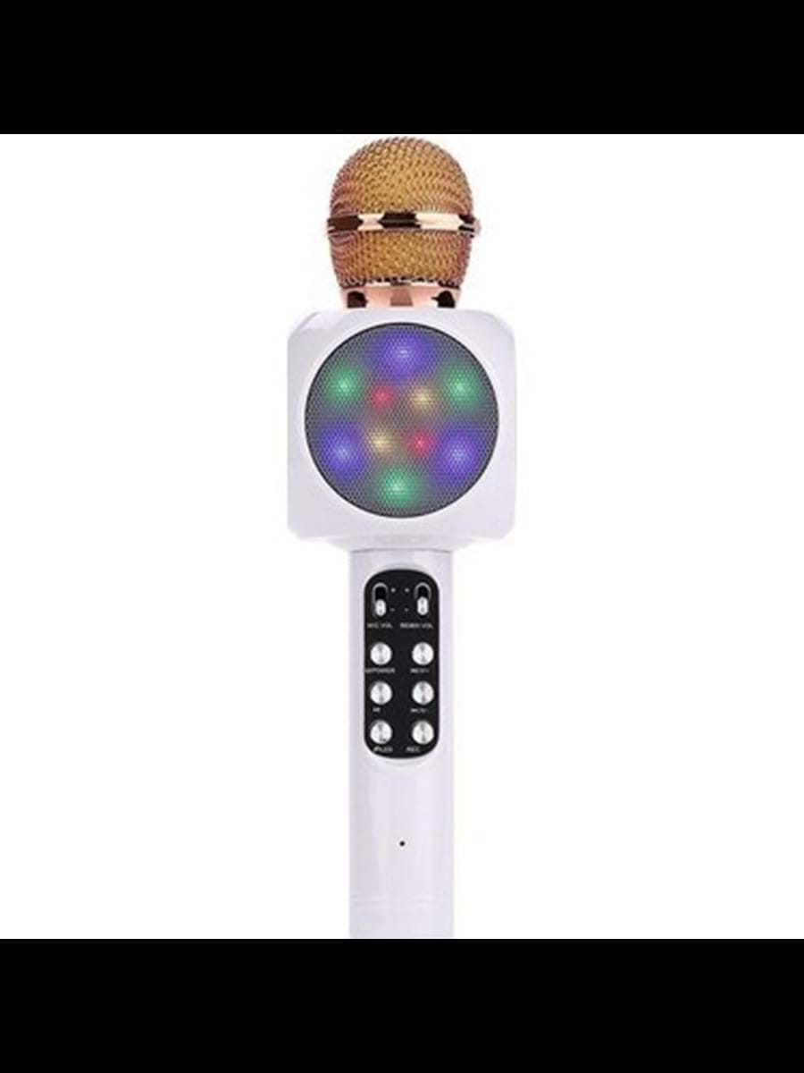 Ktv Ws-1816 Bluetooth Led Işıklı ve Usb-sd-aux Girişli Karaoke Mikrofon